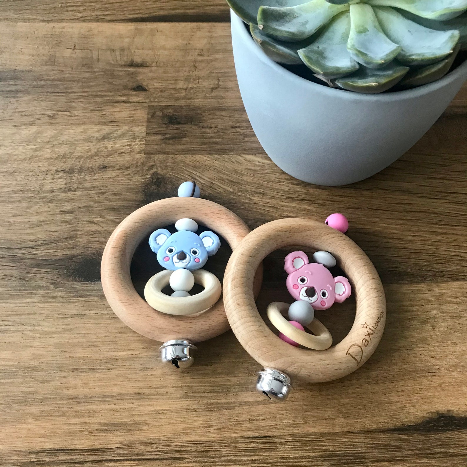 Natural Beech Wood Rattle / Animal rattle /Sensory Toy / | Etsy