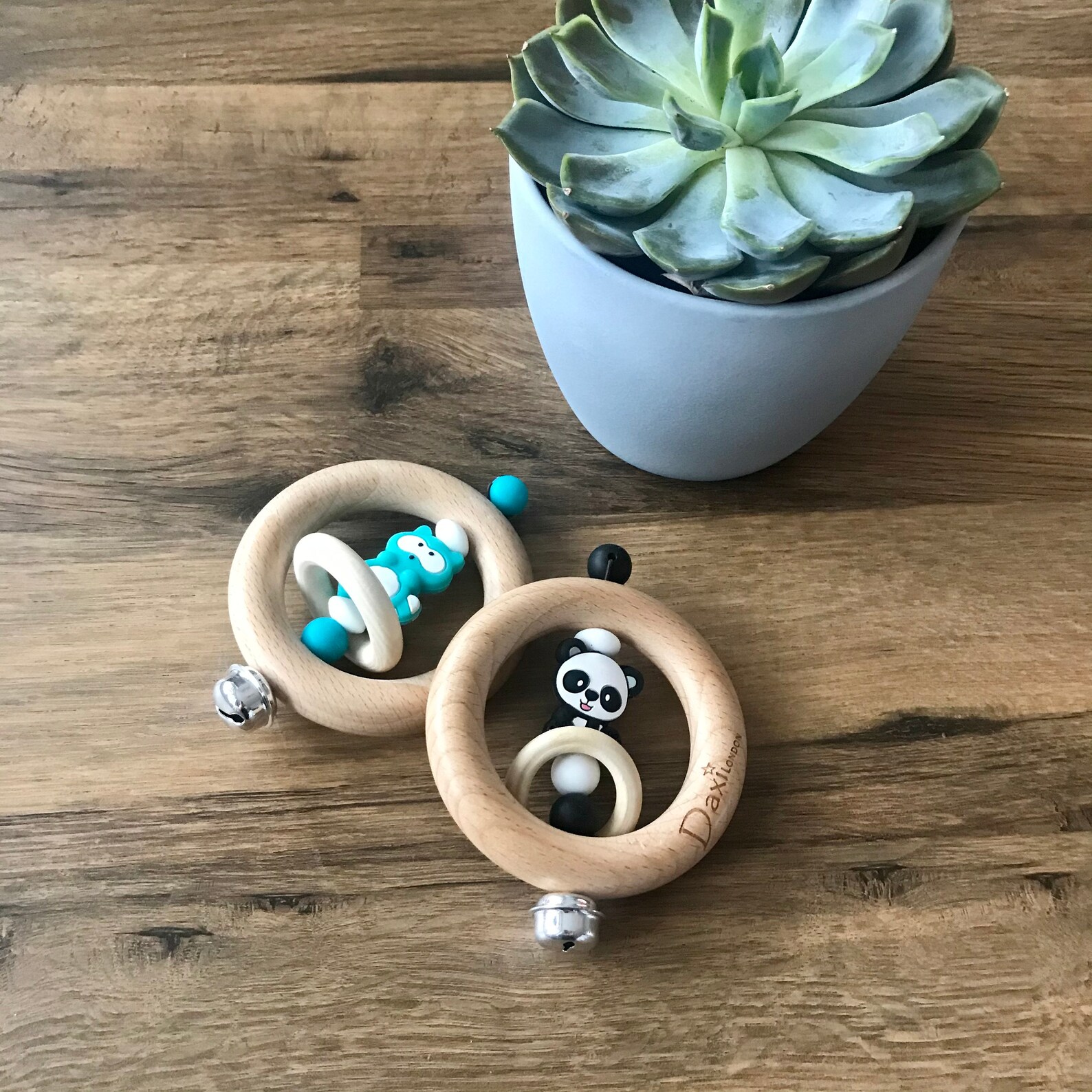 Natural Beech Wood Rattle / Animal rattle /Sensory Toy / | Etsy