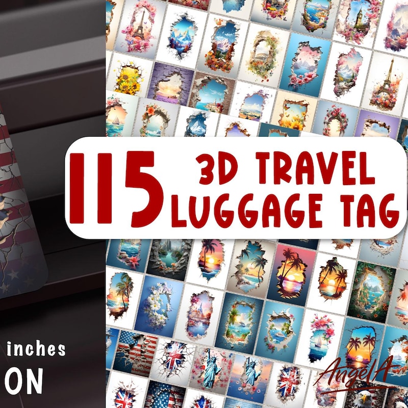 Travel Luggage Stickers - Etsy