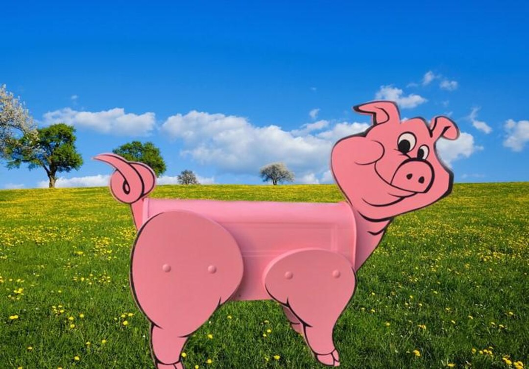 Design Mailbox Pink Pig - Etsy
