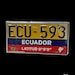Ecuador Metal License Plate - Etsy