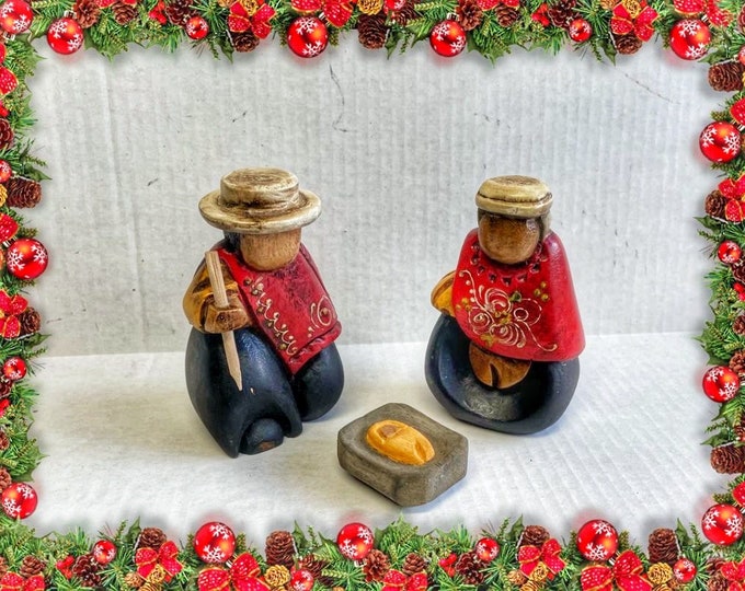 Nativity Indigenous Scene Hand Carved in 100% Wood by Ecuadorian ...