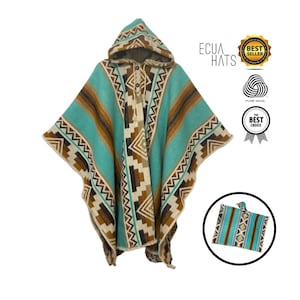 100% Wool Poncho Style Mapuche Made in Ecuador by Milmarte - Etsy