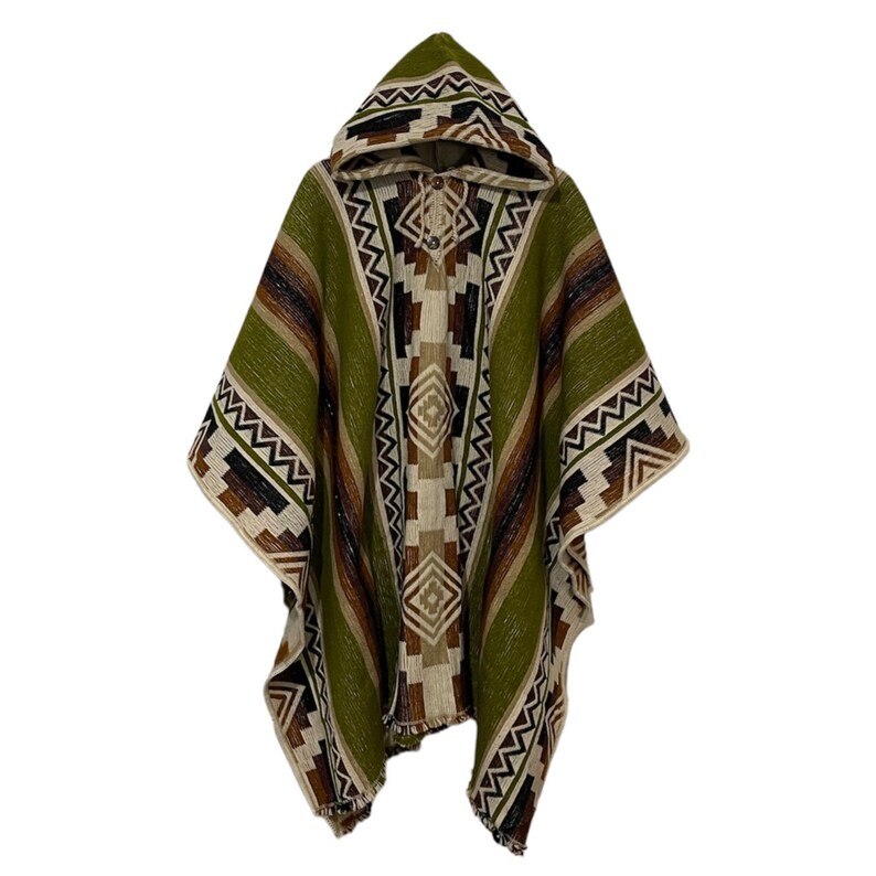 100% Wool Poncho Style Mapuche Made in Ecuador by Milmarte - Etsy
