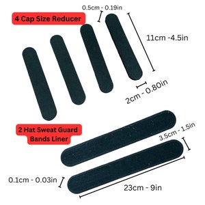 Black Self Adhesive Hat Size Reducer Foam for Fedora, Cowboy Hat ...