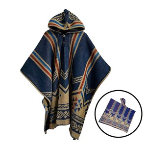100% Wool Poncho Style Mapuche Made in Ecuador by Milmarte - Etsy