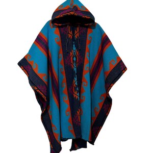 100% Wool Poncho Style Mapuche Made in Ecuador by Milmarte - Etsy