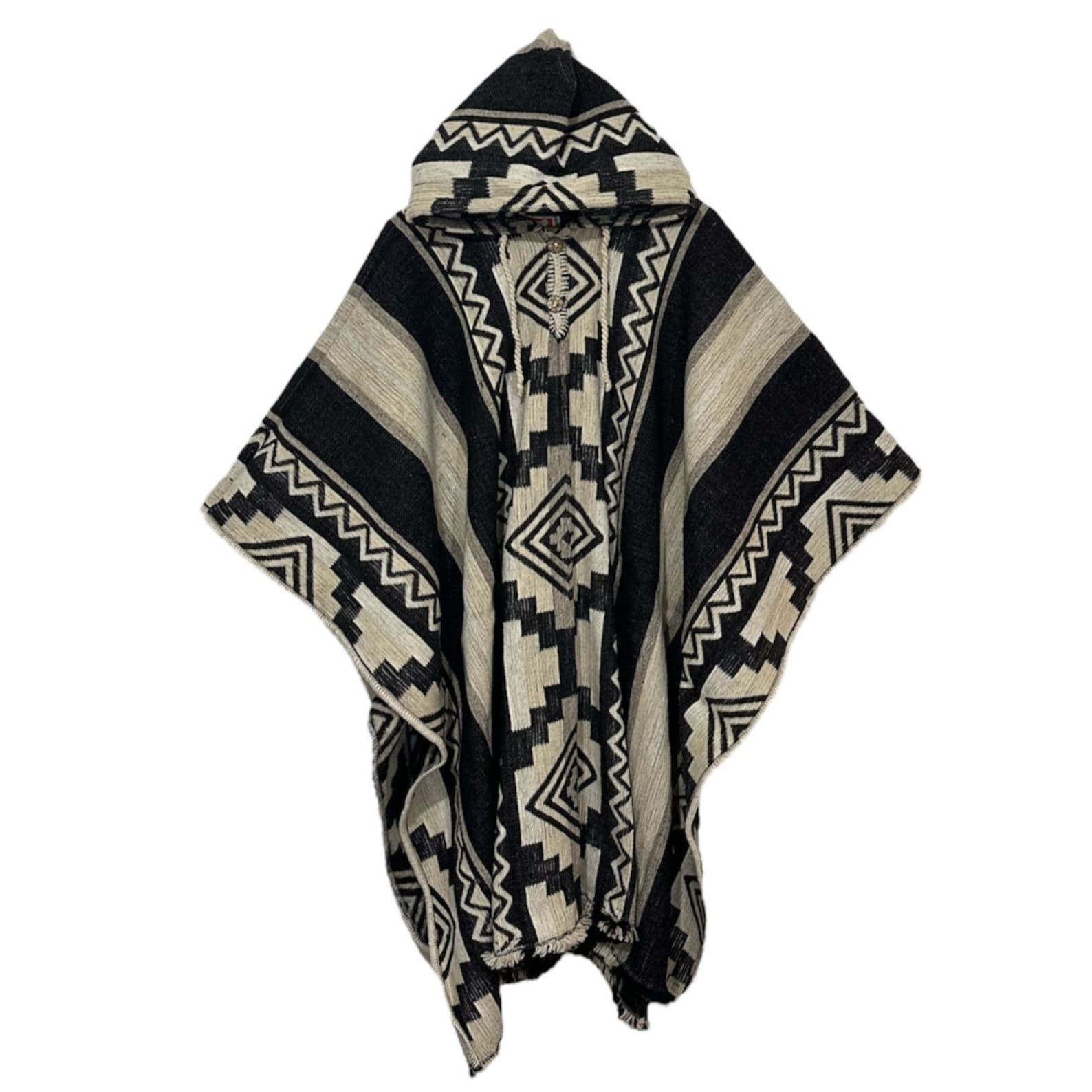 100% Wool Poncho Style Mapuche Made in Ecuador by Milmarte - Etsy