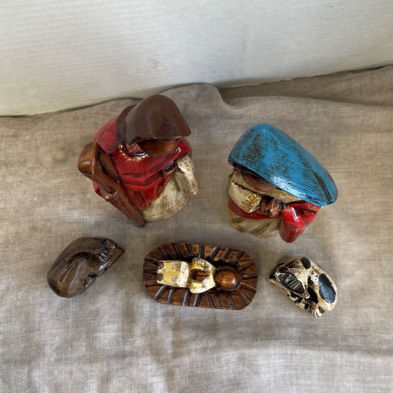 Nativity Indigenous Scene Hand Carved in 100% Wood by | Etsy