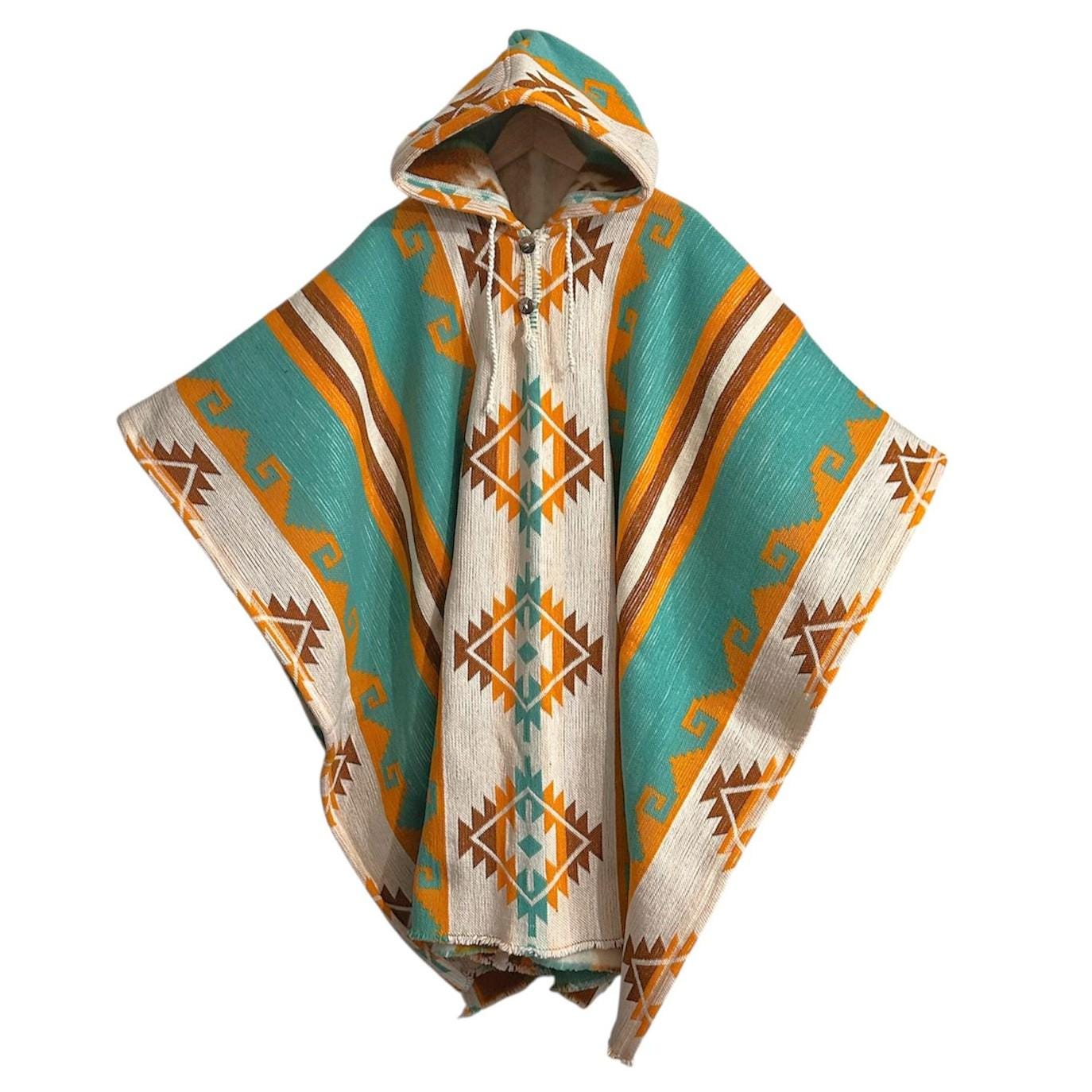 100% Wool Poncho Style Mapuche Made in Ecuador by Milmarte - Etsy