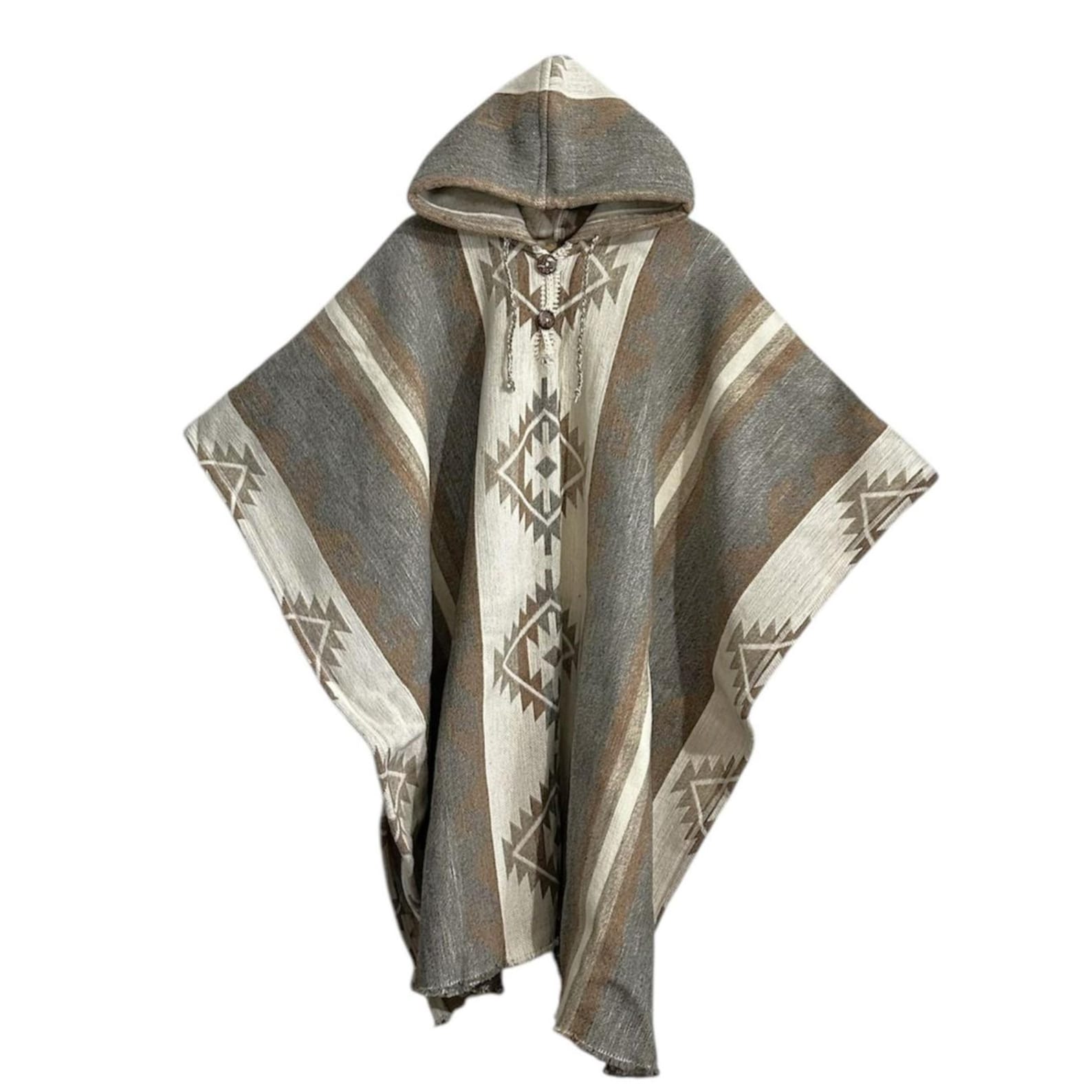 100% Wool Poncho Style Mapuche Made in Ecuador by Milmarte - Etsy
