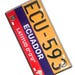 Ecuador Metal License Plate - Etsy