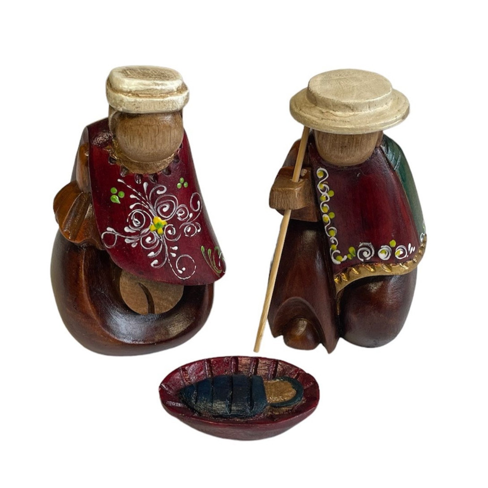 Nativity Indigenous Scene Hand Carved in 100% Wood by - Etsy