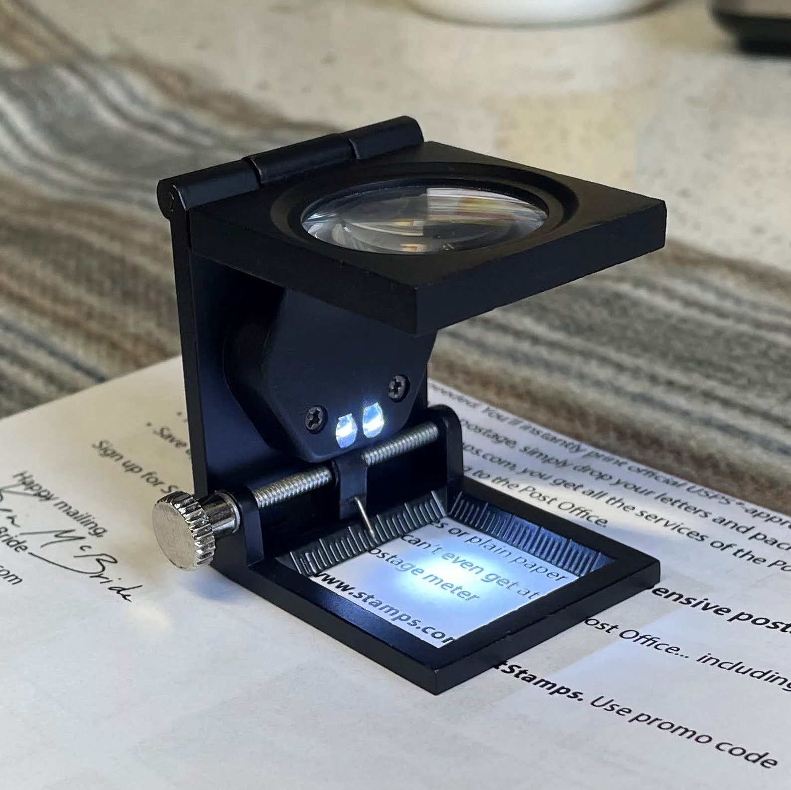 Table Pocket Magnifier 10X for Inspection Montecristi Hat - Etsy