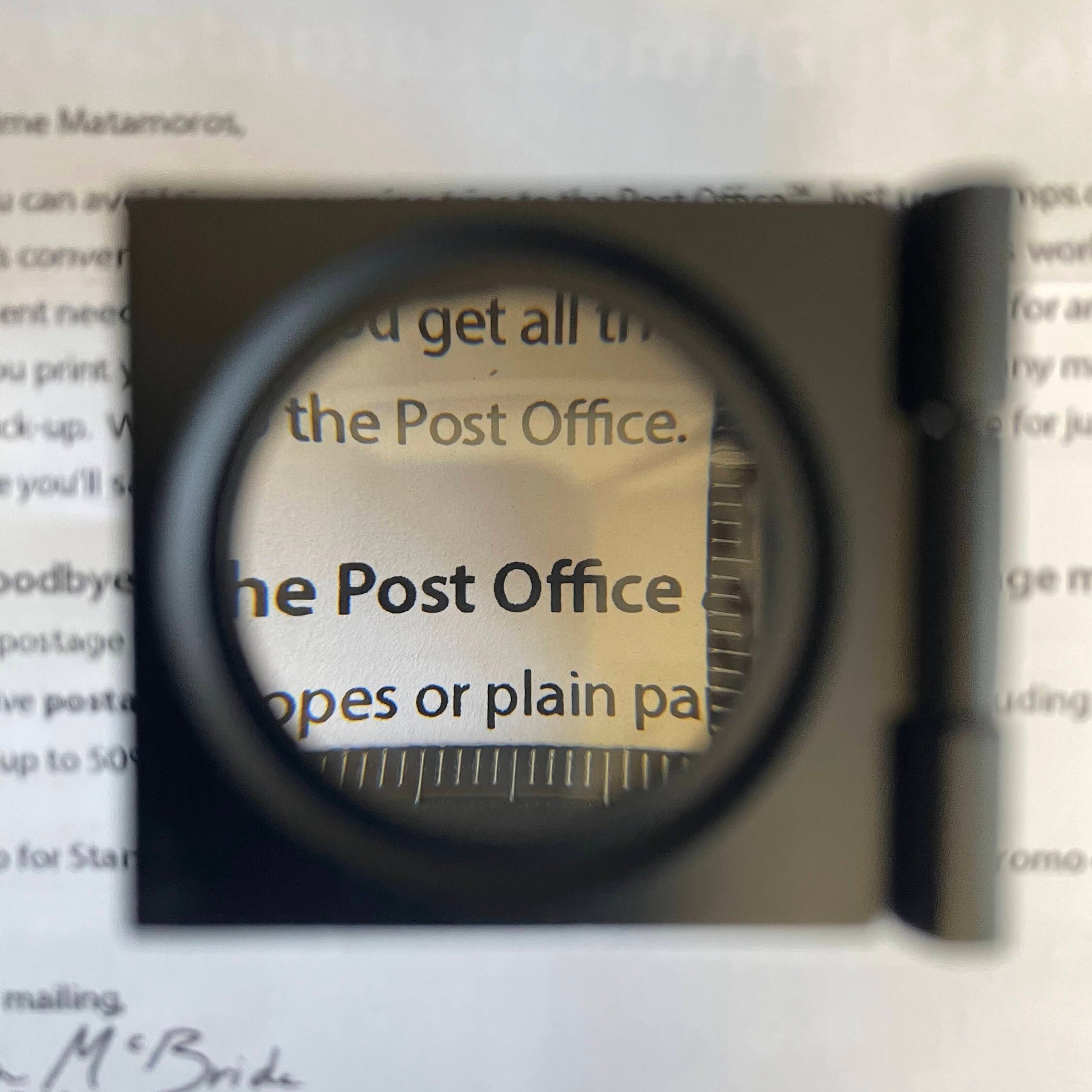 Table Pocket Magnifier 10X for Inspection Montecristi Hat, Textile ...