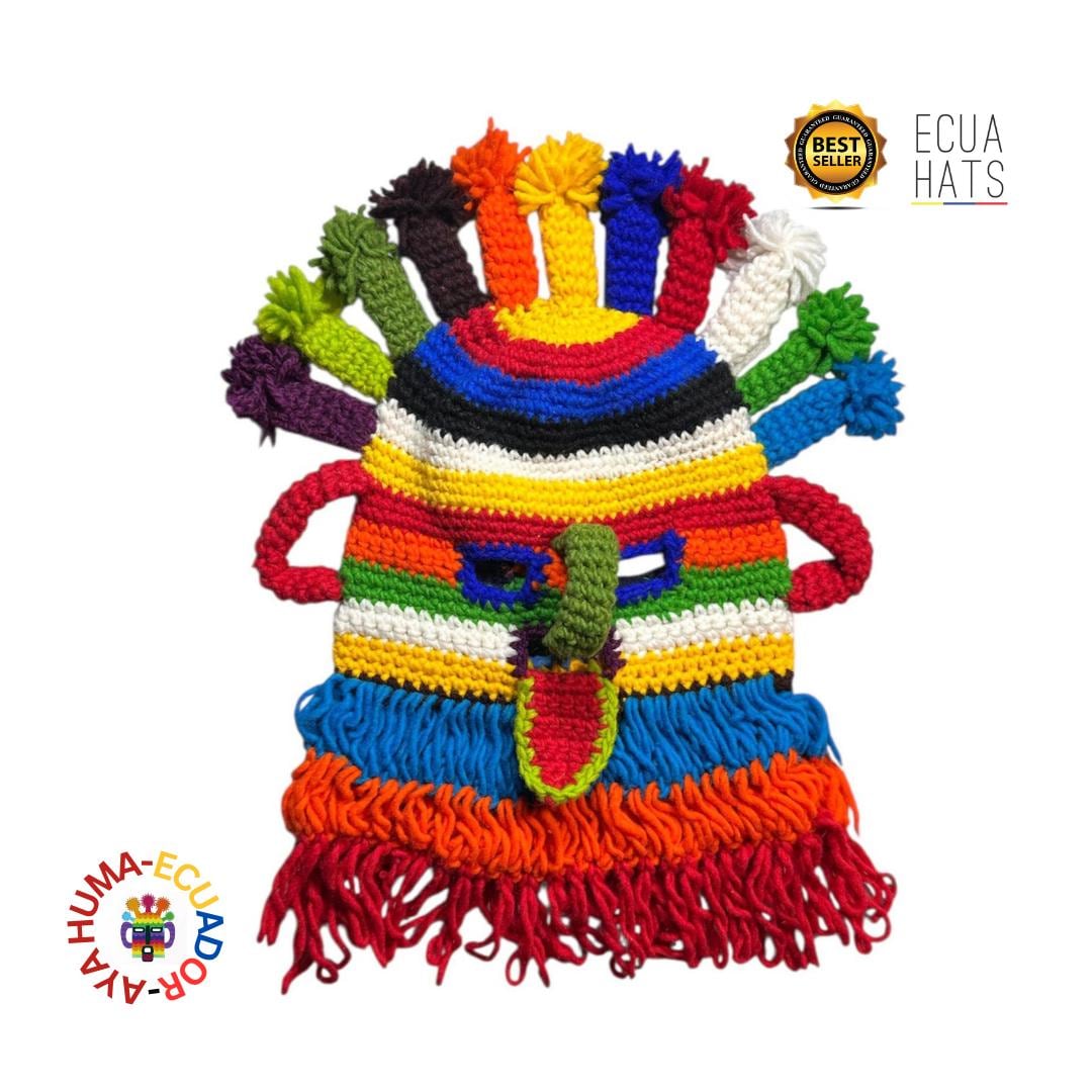 Handmade Wool Aya Huma Mask – Ecuadorian Diablo Huma, Inti Raymi - Etsy