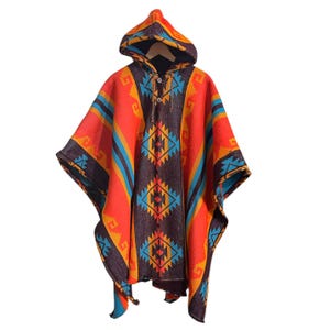 100% Wool Poncho Style Mapuche Made in Ecuador by Milmarte - Etsy