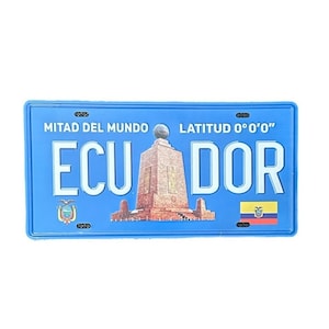 Ecuador Metal License Plate - Etsy