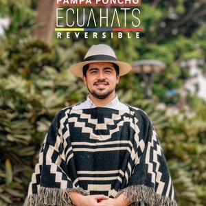 Limited Edition Reversible Pampa Poncho Argentine Style - Etsy