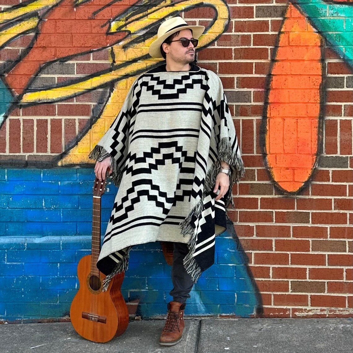 Limited Edition Reversible Pampa Poncho Argentine Style - Etsy