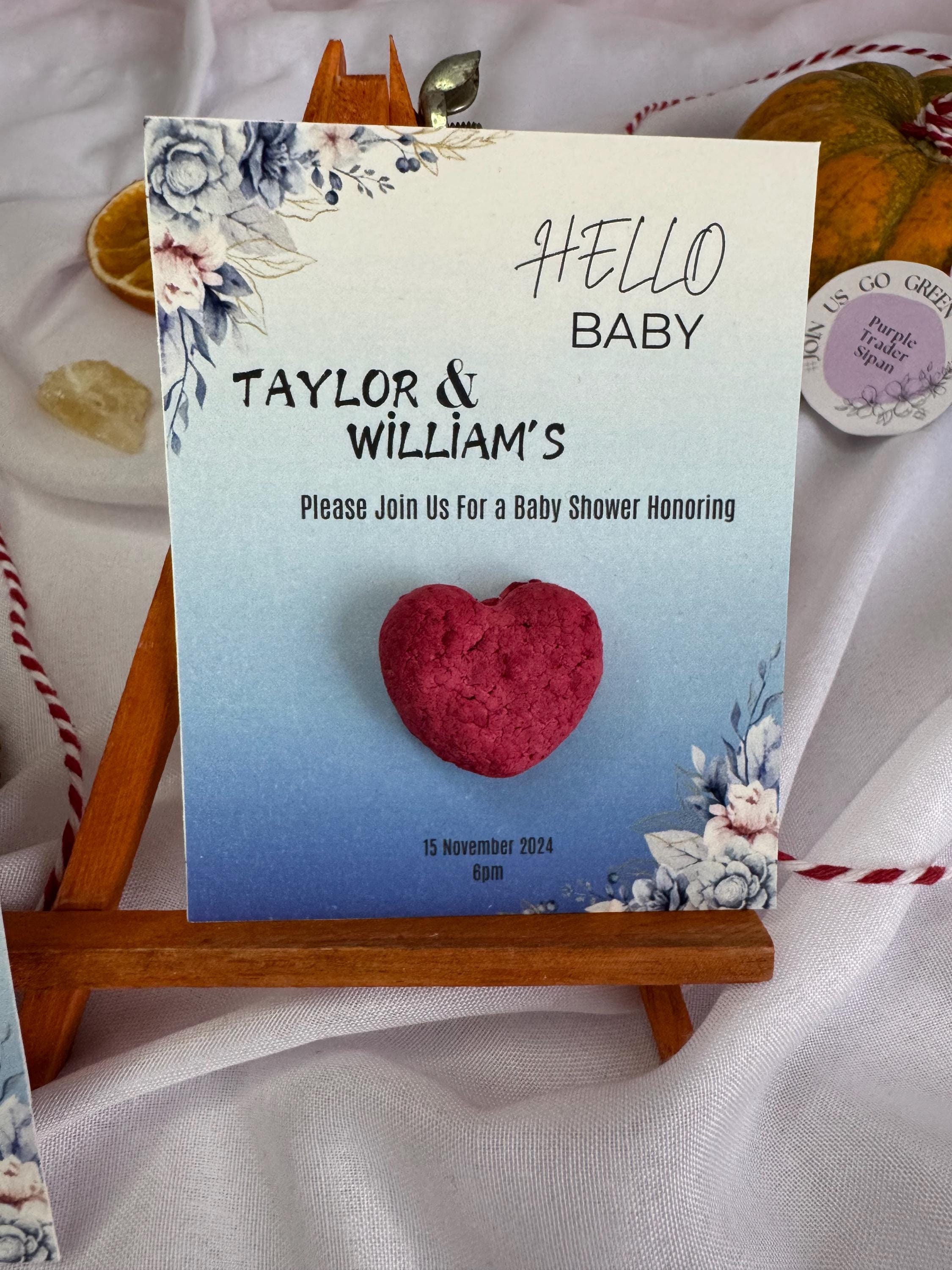 Plantable Seed Paper Invitation-personalized Blooming Seed Invitation ...