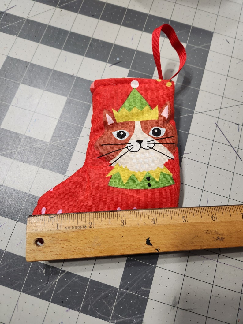 Mini Cat Face Stockings, Cat Stockings, Christmas Stockings, Christmas ...