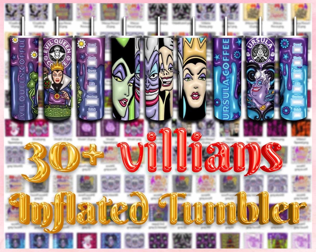 3D Pink Doll Inflated Tumbler Wrap PNG 3D Puff Pink Doll 20oz Tumbler ...