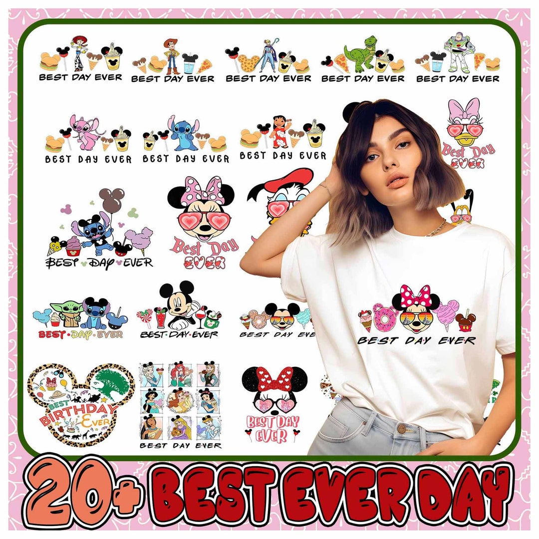 Mickey Snacks Best Day Ever Svg, Mickey Ears Png File, Retro Mickey Svg ...