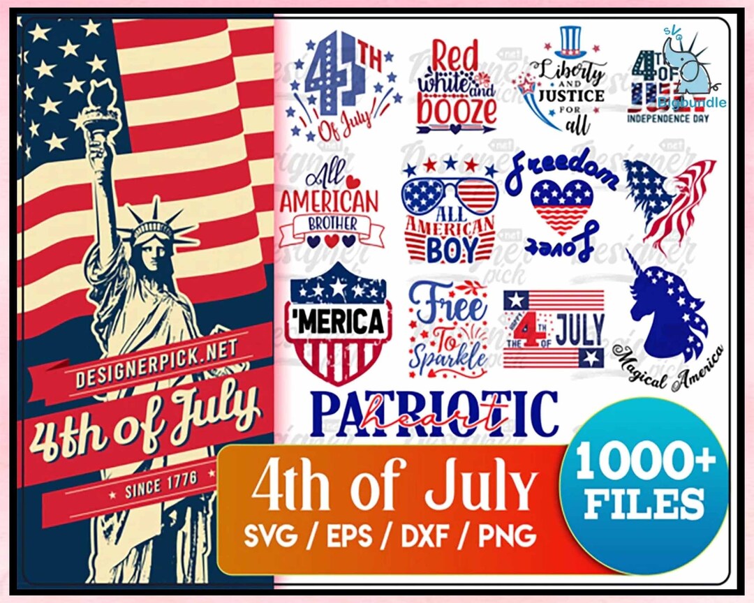 4th of July SVG Bundle, July 4th SVG, Fourth of July Svg, America Svg ...
