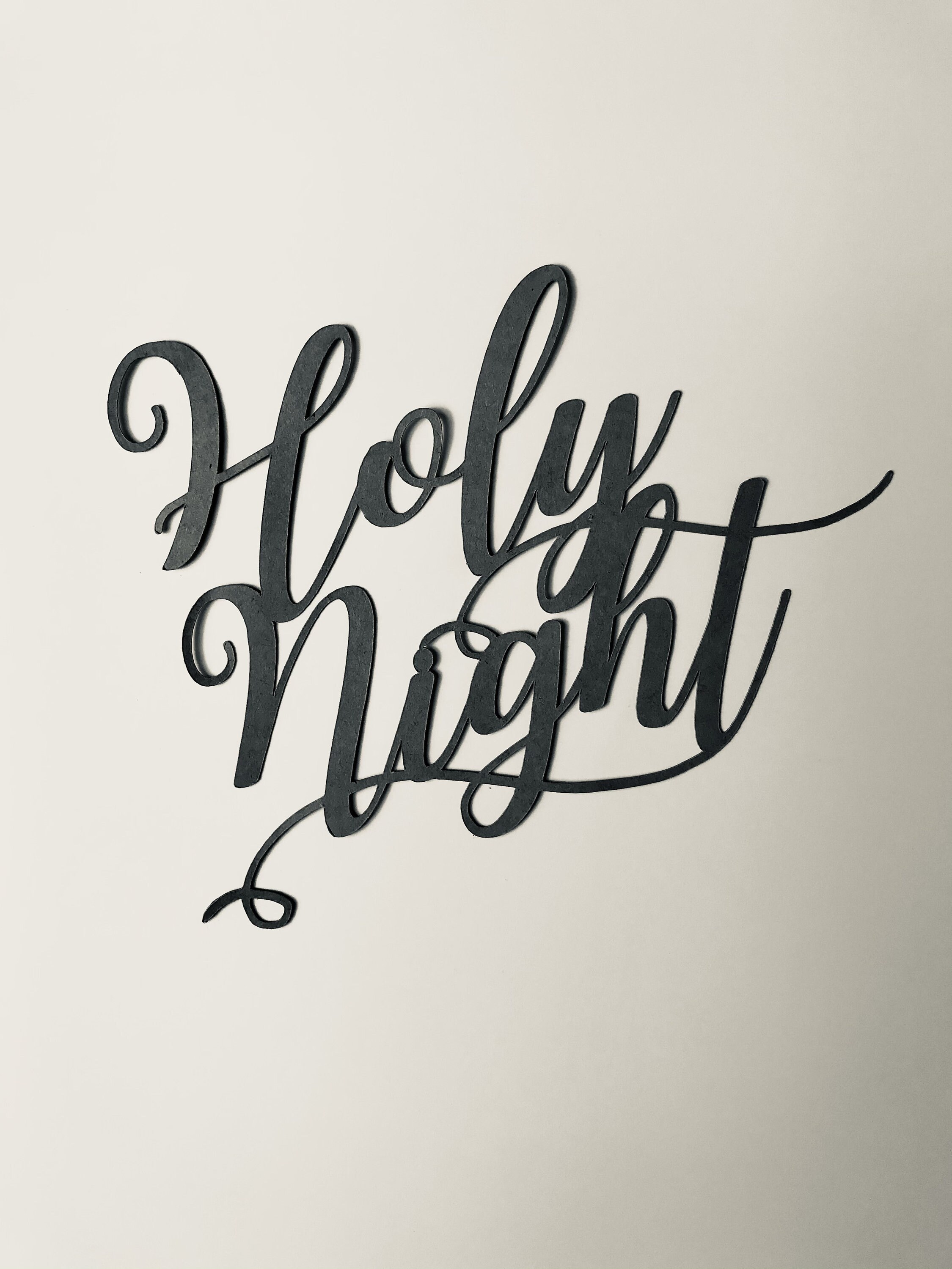 Holy Night Sign SVG Home Sign SVG Christmas Sign SVG Christmas Saying ...