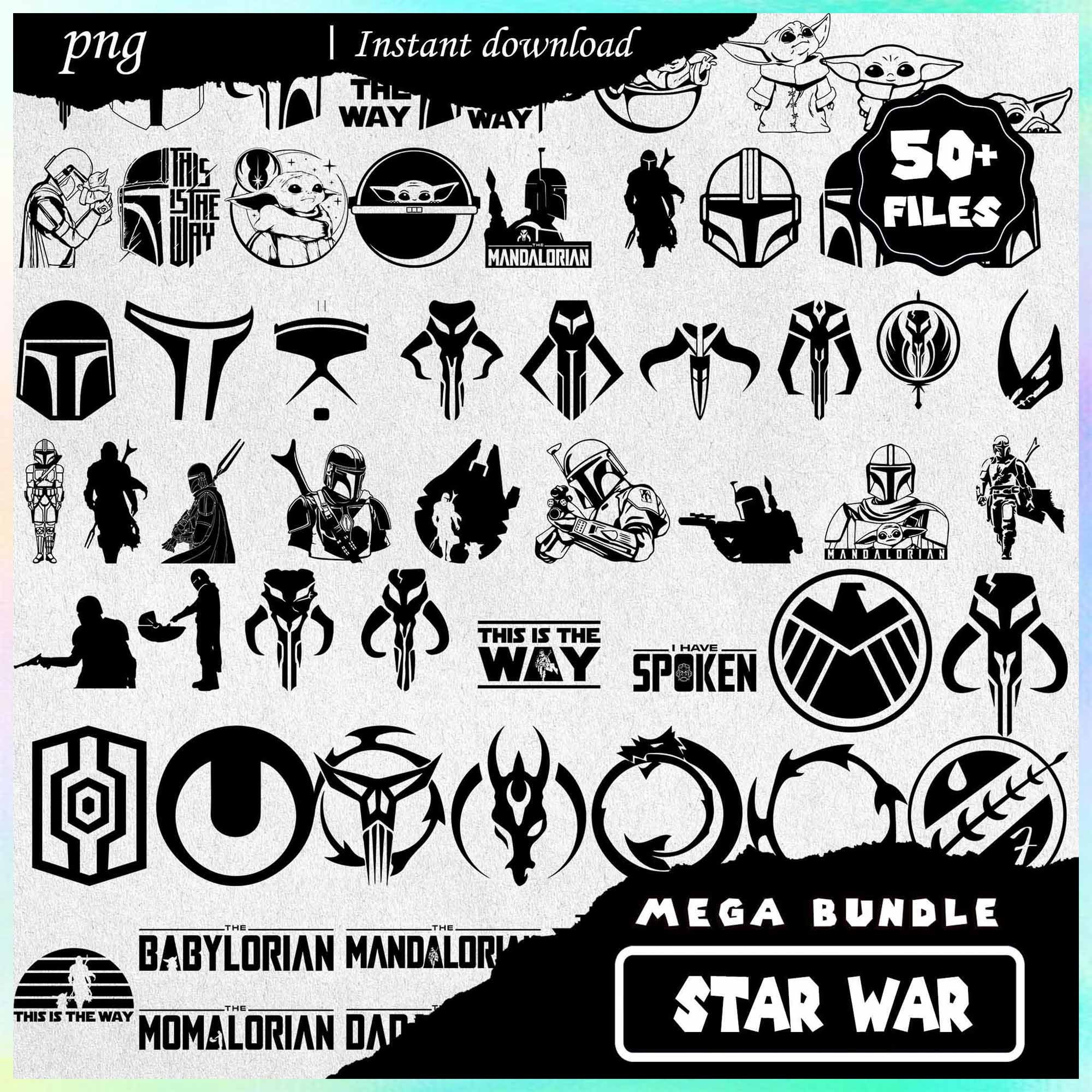 Starwars Svg Bundle, Star Wars Png, Svg Files for Cricut, Darth Vader ...