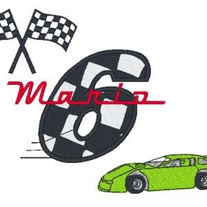 Race Car Embroidery Machine Designs Font Bundle Set 174 Files Instant ...