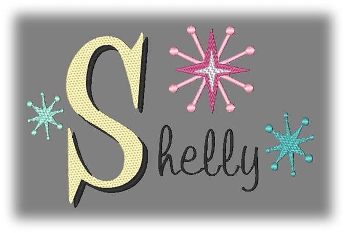 137 Retro Swanky Embroidery Machine Designs Bundle Set With Fonts ...