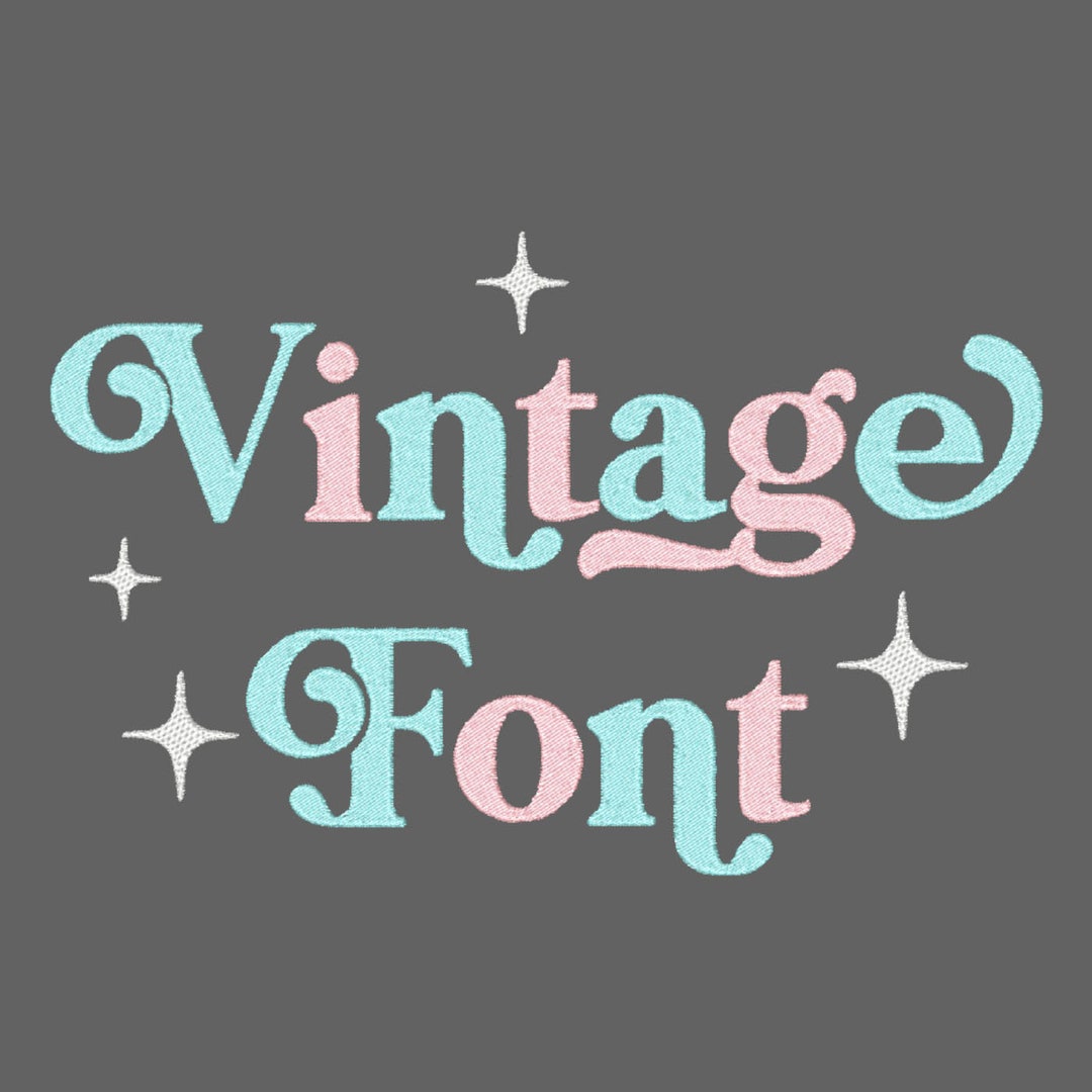 Vintage Retro Duo Font Embroidery Machine Designs BX Monogram 2 Style ...