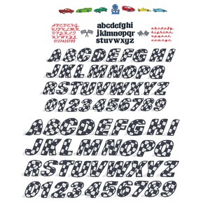 Race Car Embroidery Machine Designs Font Bundle Set 174 Files Instant ...
