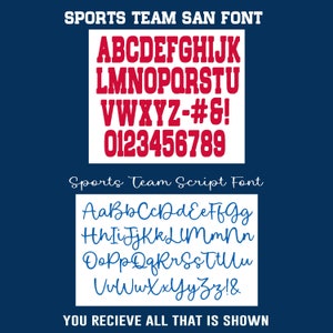 Sports Team Duo Embroidery Machine Font BX 564 Files Sans and Script ...