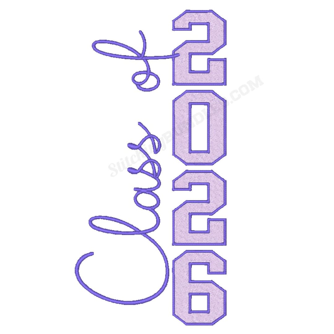 Class of 2026 Embroidery Machine Designs Senior Graduate 9 Sizes 4X4 ...