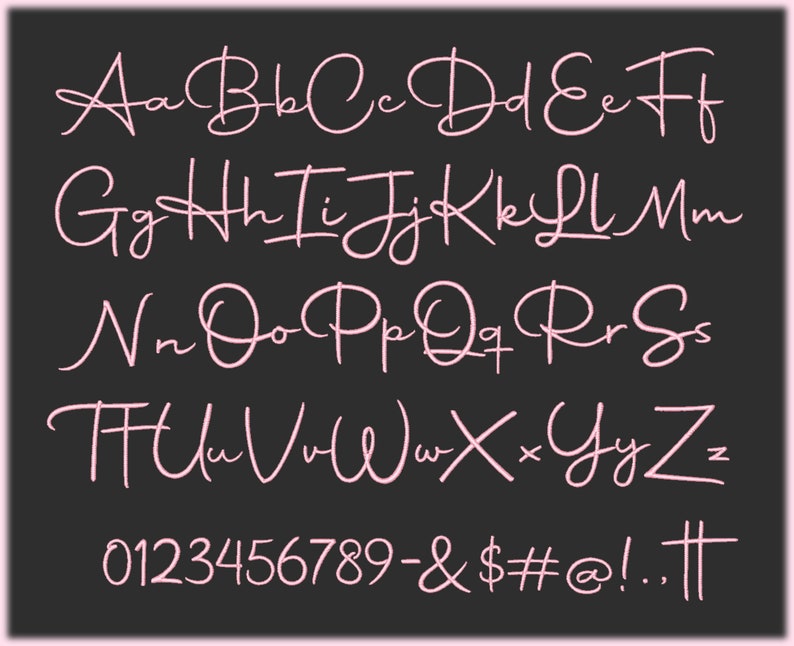 Beauty Marks Duo Font Embroidery Machine Designs BX Monogram Includes 2 ...