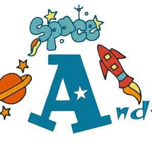102 Retro Space Embroidery Machine Designs Bundle Set Fonts - Instant ...