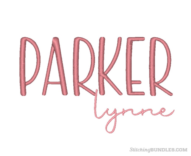 Beauty Marks Duo Font Embroidery Machine Designs BX Monogram Includes 2 ...