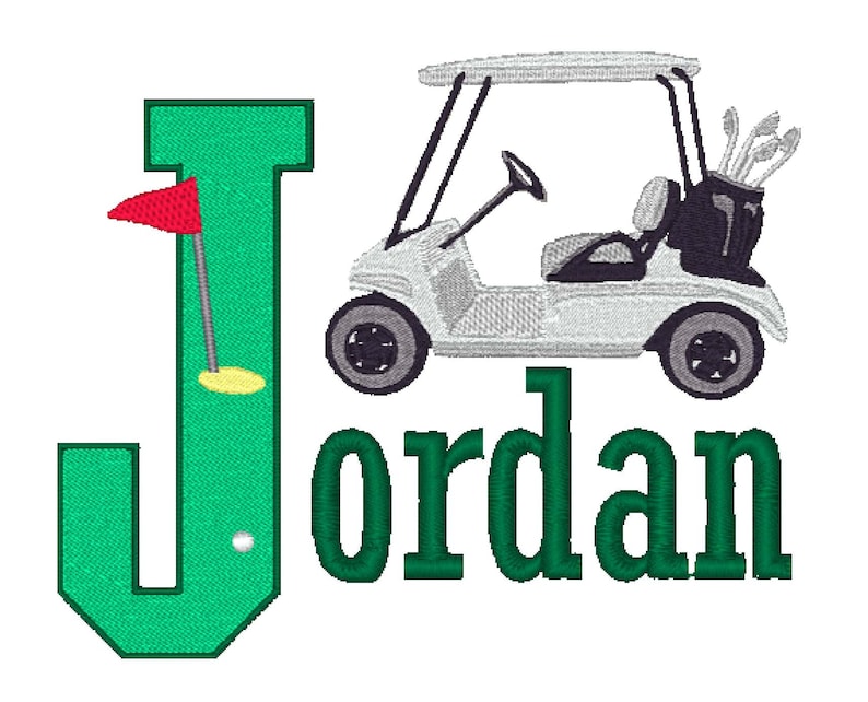 172 Golf Embroidery Machine Designs Bundle Set BX Fonts - Instant ...