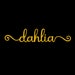 Dahlia Signature Font With Tails Machine Embroidery 6 Sizes 624 Files ...
