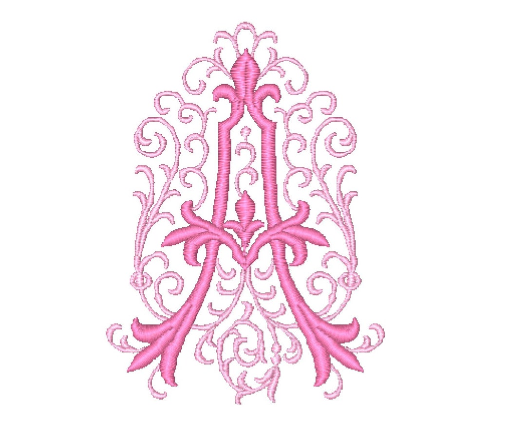 Wedding Font Flourish Swirl Monogram Machine Embroidery Design - Etsy