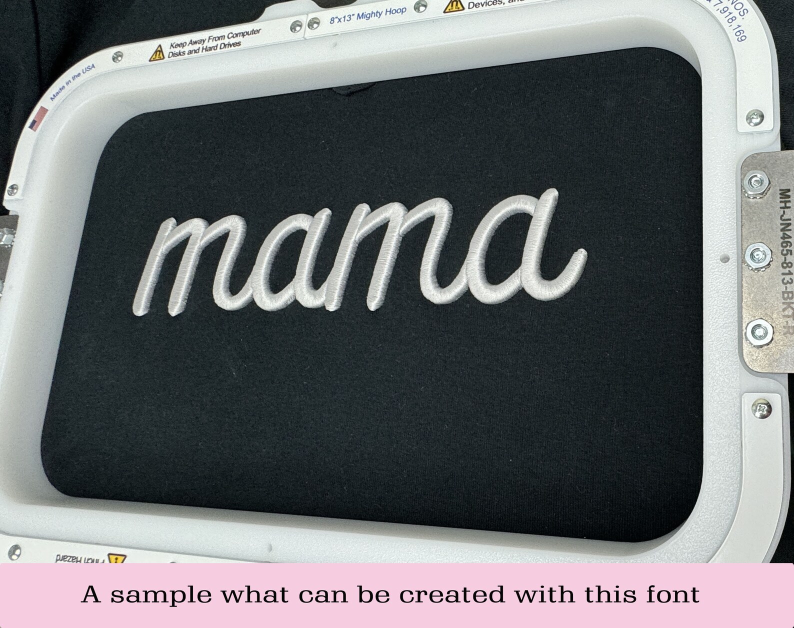 3D Puff Foam Font Script Embroidery Machine Designs BX Monogram 6 Sizes ...