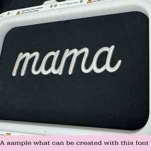 3D Puff Foam Font Script Embroidery Machine Designs BX Monogram 6 Sizes ...