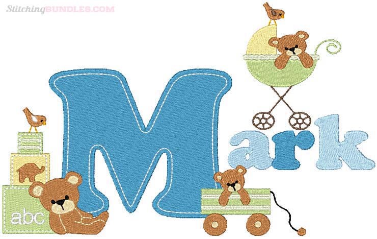 127 Baby Bear Embroidery Machine Designs Bundle Set With Font - Instant ...