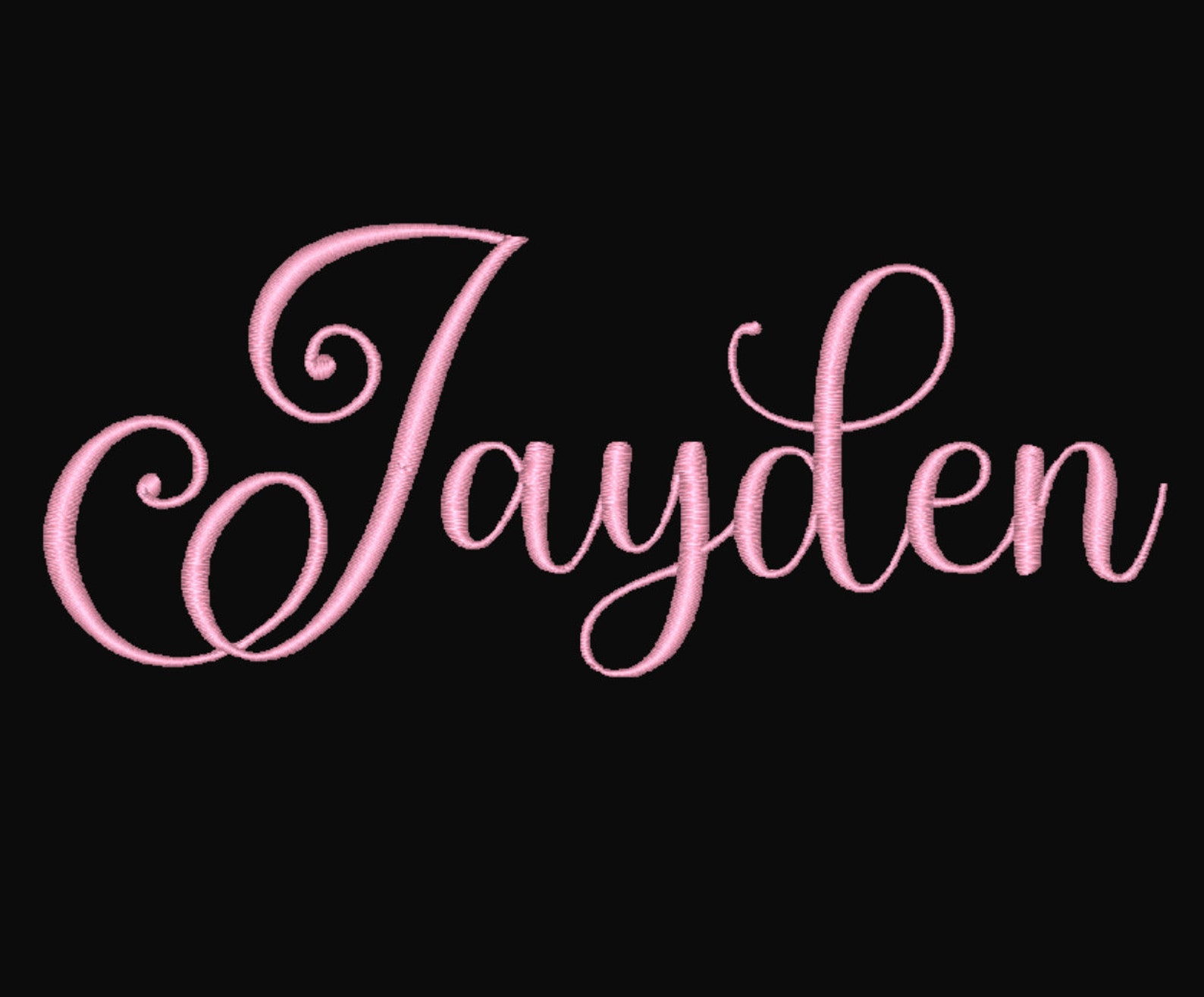 Swirly Script Monogram Font BX Embroidery Machine Designs 7 Sizes ...