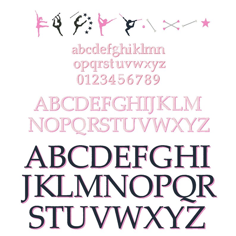 129 Baton Twirler Embroidery Machine Designs Bundle Set With Fonts ...