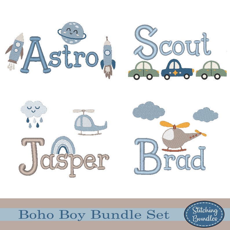 83 Boho Boy Embroidery Machine Designs Bundle Set INSTANT DOWNLOAD ...