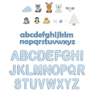 100 Arctic Animal Embroidery Machine Designs Bundle Set Instant ...